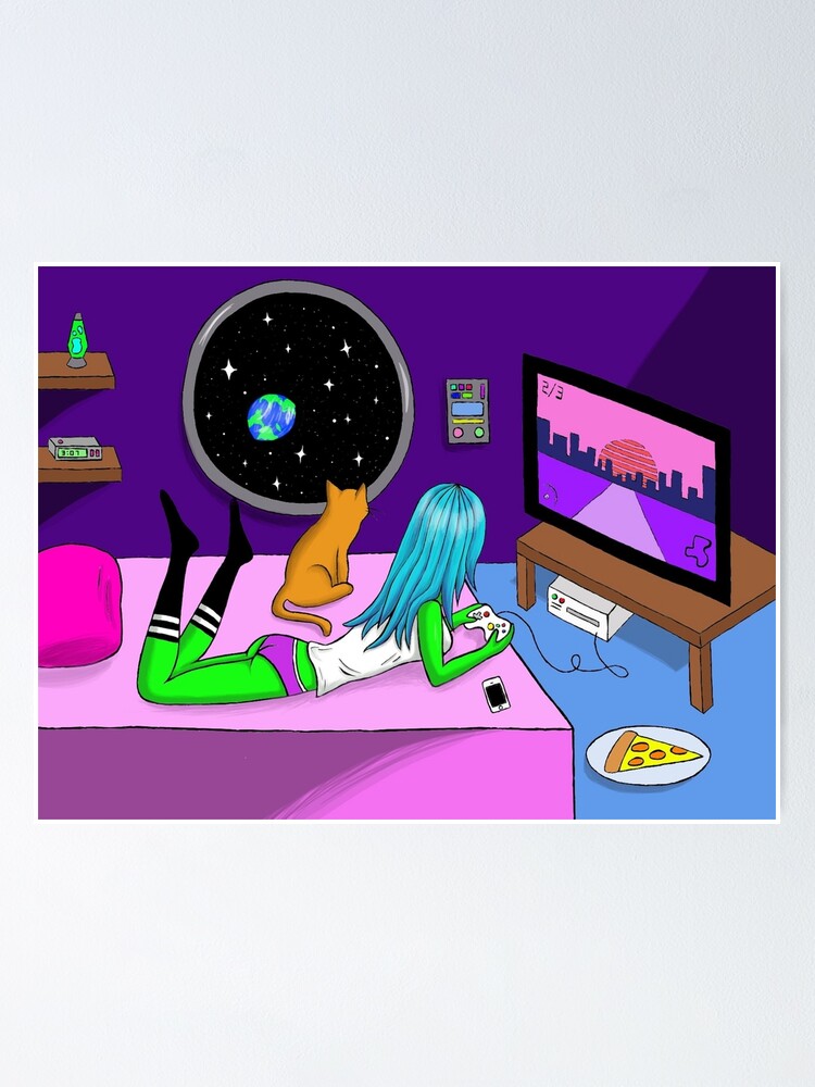 "Alien Girl" Poster by KaylaDickerson | Redbubble
