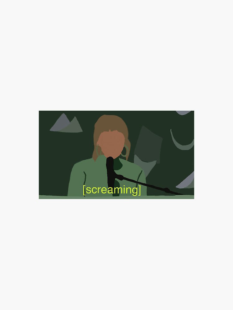 "Taylor Swift Screaming Meme SNL 2019 Lover" Sticker by evanist | Redbubble