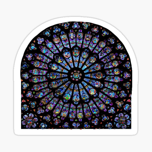 "Notre Dame de Paris Rose Window" Sticker for Sale by merefair | Redbubble
