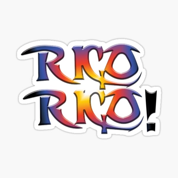 "RICO RICO! text sticker " Sticker for Sale by chbleung | Redbubble