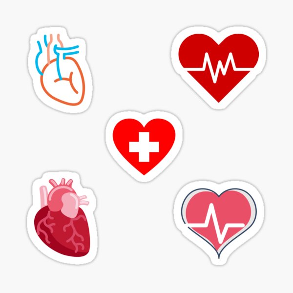 "Nurse Hearts Sticker Pack Srna" Sticker for Sale by jaguasi | Redbubble