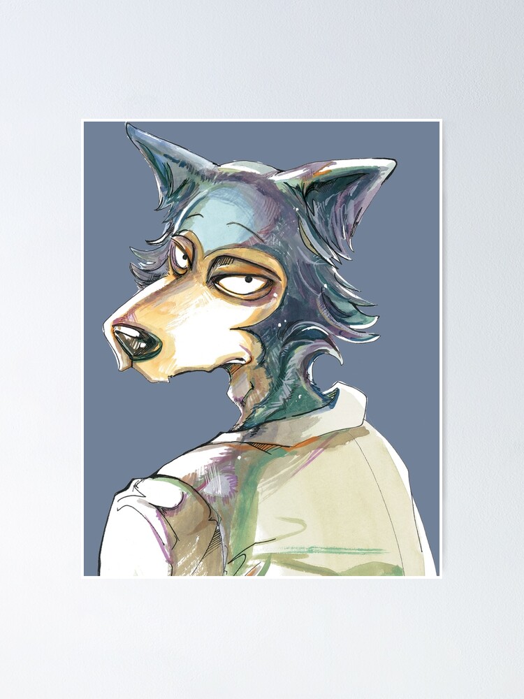 "Beastars Legoshi Head" Poster for Sale by thePeachPit | Redbubble