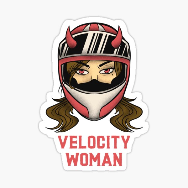 "Velocity Woman" Sticker for Sale by Bjorn2Bubble | Redbubble