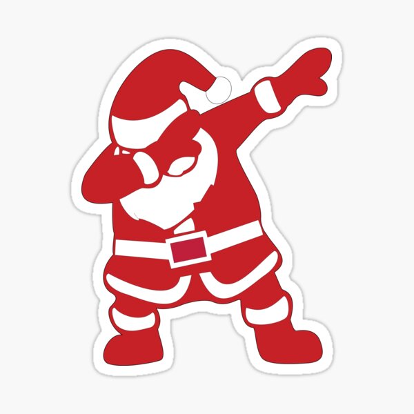 "Santa Dab Christmas Meme" Sticker for Sale by santababytees | Redbubble