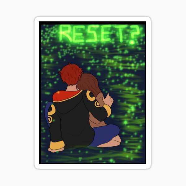 "Reset?" Sticker by BenedictedLady | Redbubble