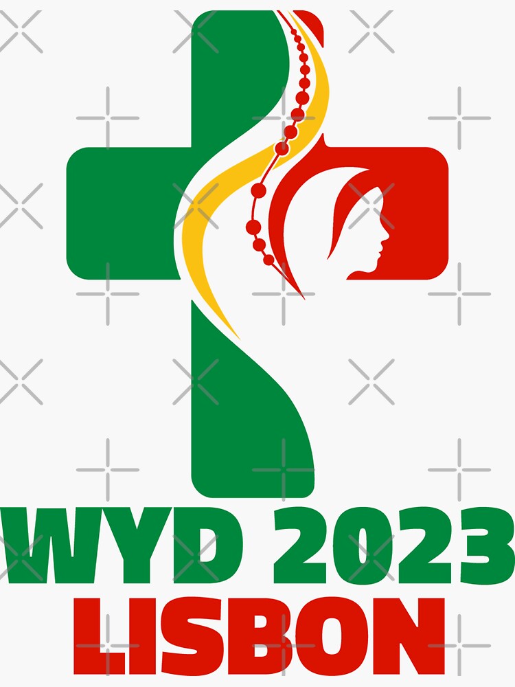 "WYD World Youth Day Lisbon 2023 official logo v2" Sticker for Sale by ...