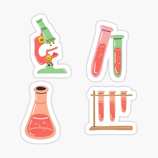 "Nurse Organic Chemistry Lab Equipment Sticker Pack Srna" Sticker for ...