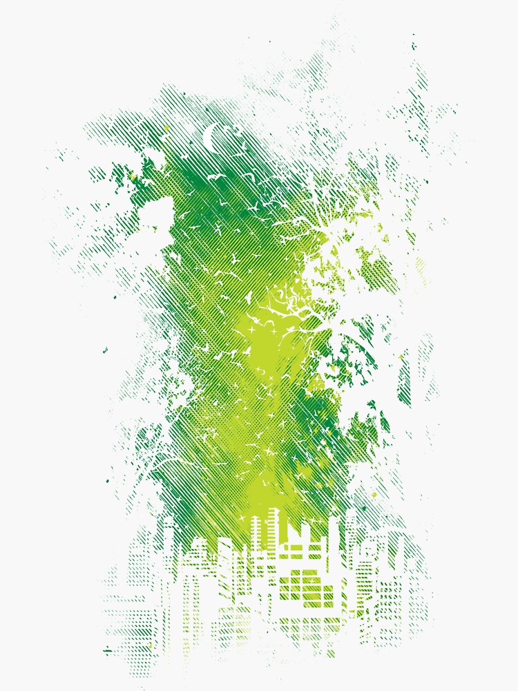 "Light Pollution" Sticker for Sale by Daletheskater | Redbubble