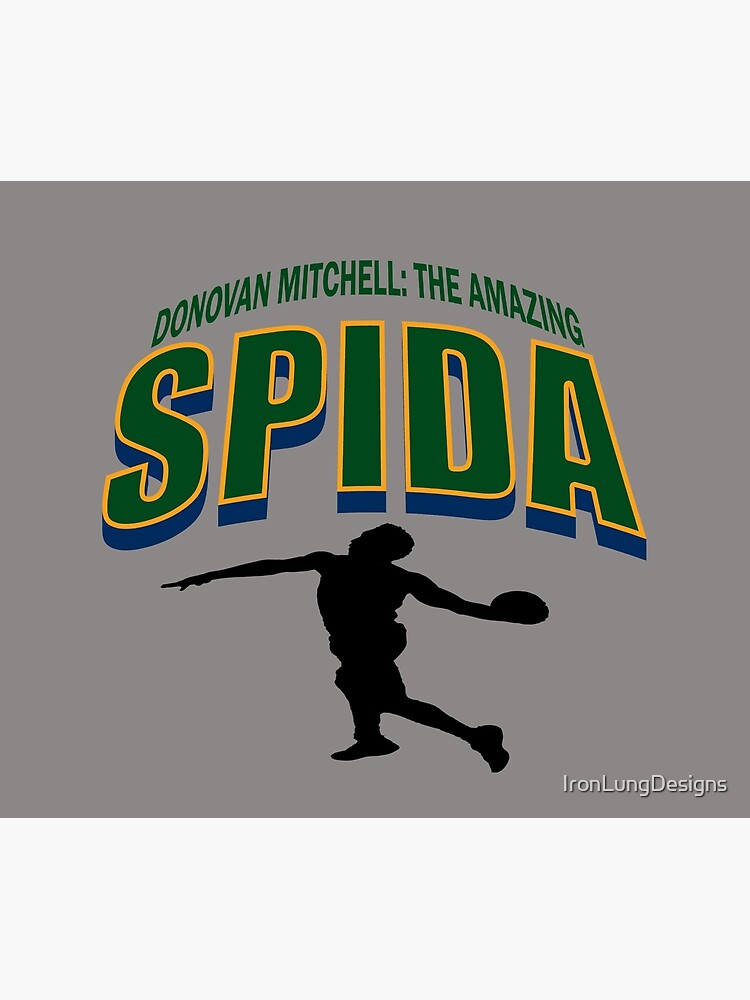 "Donovan Mitchell Spida Utah Jazz" Throw Blanket by IronLungDesigns ...