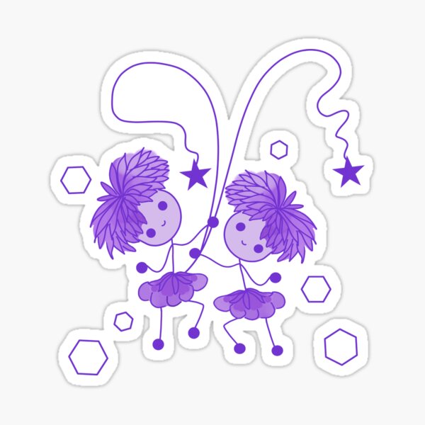 "Stickman / Dancing Flower Fairy" Sticker by LotusCreations | Redbubble