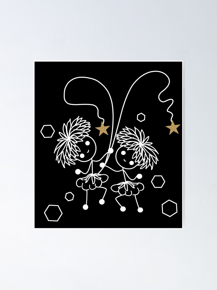 "Stickman / Dancing Flower Fairy" Poster for Sale by LotusCreations ...