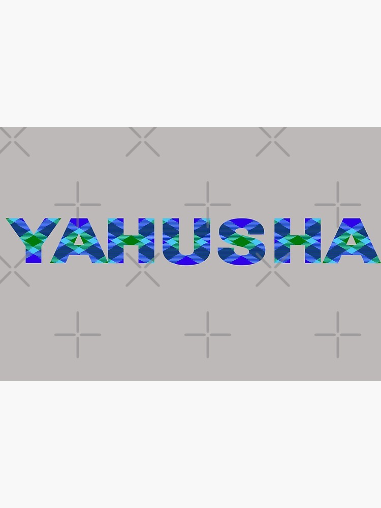 "Yahusha in purple, blue and green tartan" Poster by DaughterofYah ...