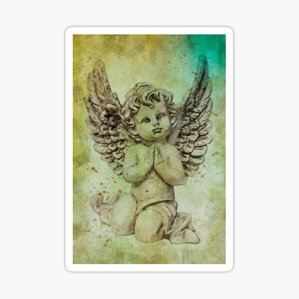 "Cherub " Sticker by AngelicFall | Redbubble