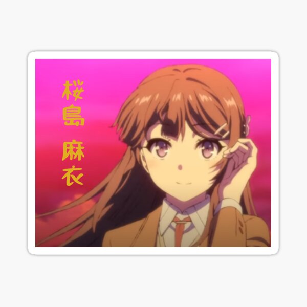 "Mai Sakurajima" Sticker for Sale by Sarrid | Redbubble