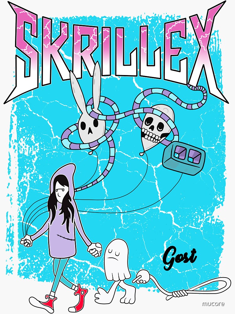 Skrillex Gost Album Cover Sticker For Sale By Mucore Redbubble