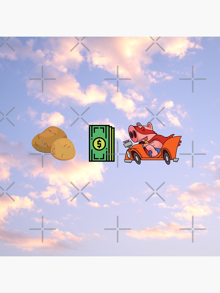 "Pig Chasin" Sticker for Sale by Amerika3 | Redbubble