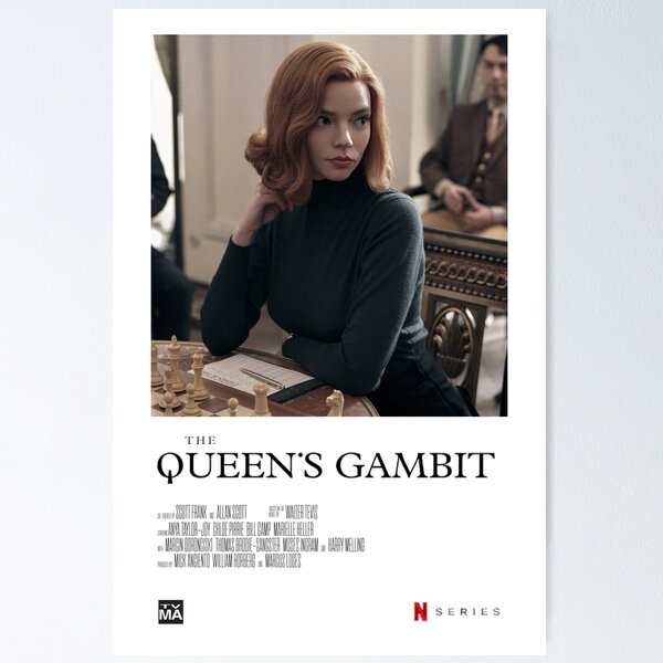 "The Queen's Gambit - Beth" Poster for Sale by lizharkins | Redbubble
