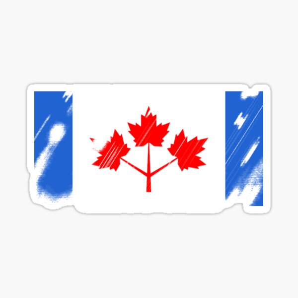 "Black Scratched Canadian Pearson pennant flag" Sticker for Sale by ...