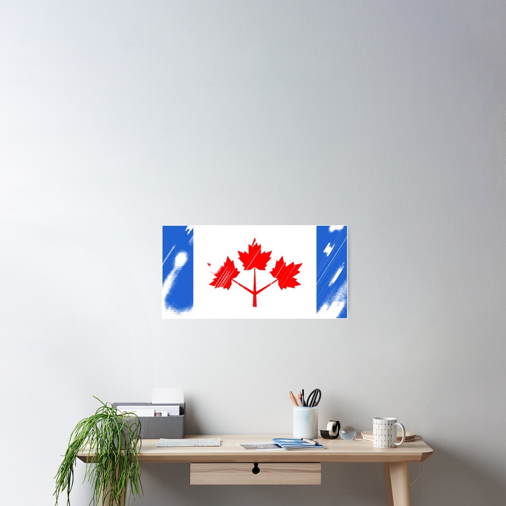 "Scratched Canadian Pearson pennant flag" Poster by AidanMDesigns ...