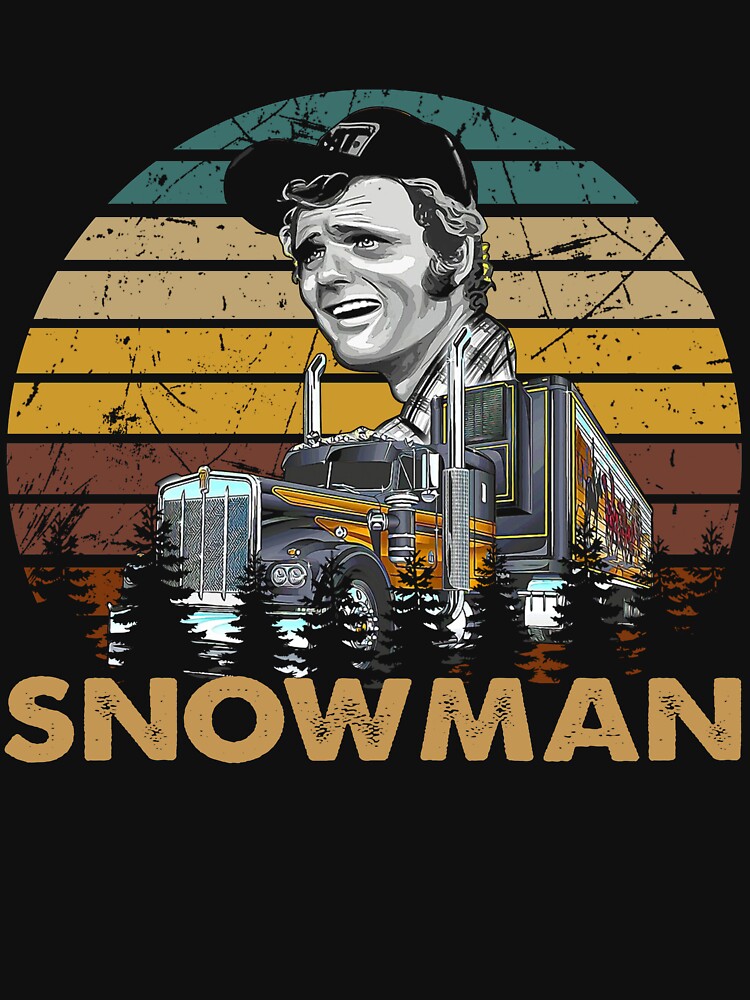 "retro vintage snowman Smokey the bandit smile face art" T-shirt for ...