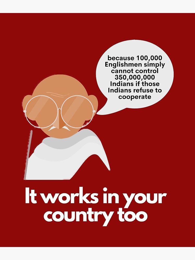 Gandhi Peaceful Non Violent Non Cooperation Poster For Sale By gandhi-peaceful-non-violent-non-cooperation-poster-for-sale-by