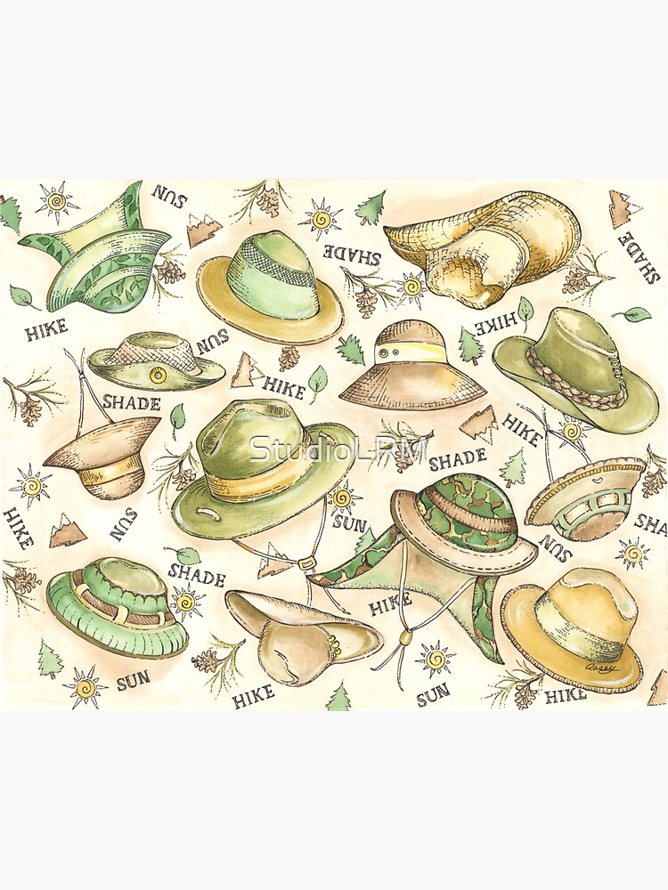 "Throw Shade Then Hike" Sticker by StudioLRM | Redbubble