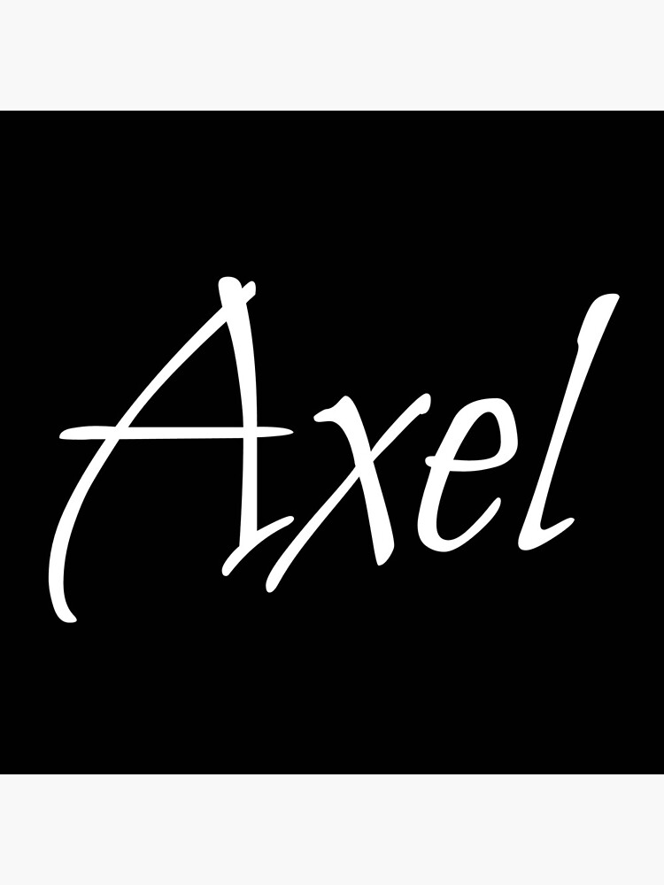 Poster « Axel », par LizBanegasArt | Redbubble