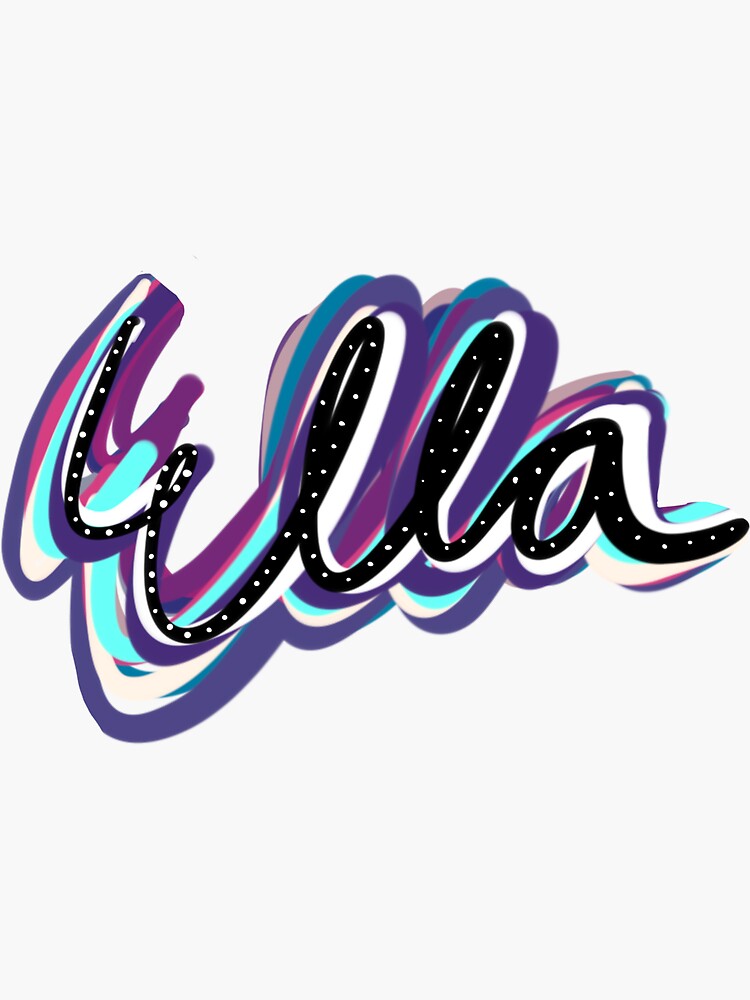 "Ella Name" Sticker by ashleymanheim | Redbubble
