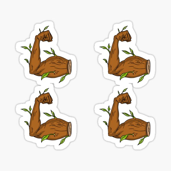 "A strong wooden arm" Sticker for Sale by MatthewJSimpson | Redbubble