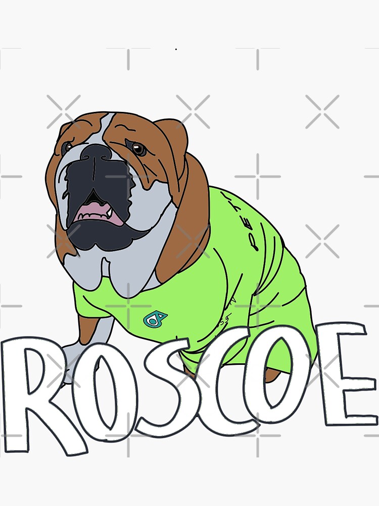 "Roscoe" Sticker for Sale by crashstappen | Redbubble