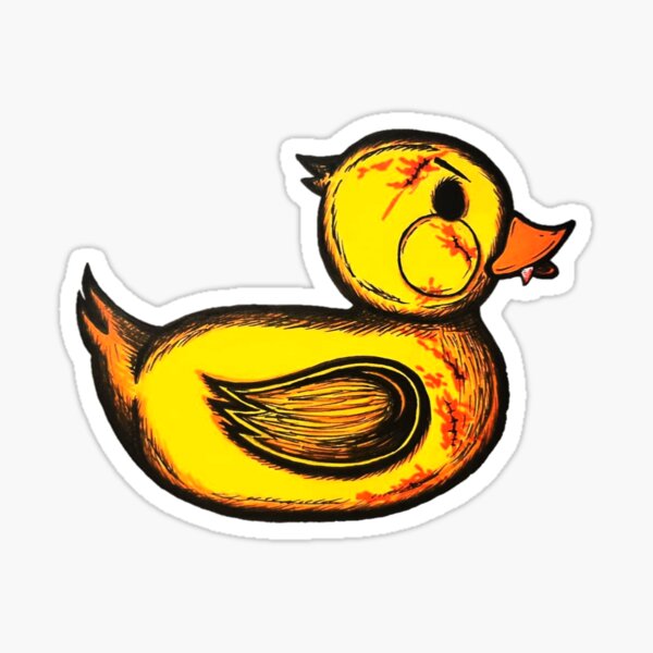 "Demon Rubber Ducky" Sticker for Sale by MYLCreations | Redbubble