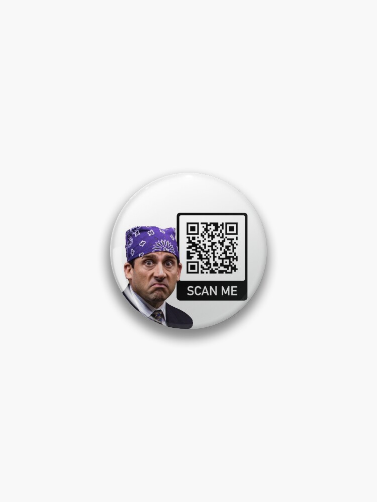 "Prison Mike QR Code" Pin for Sale by nwu1995 | Redbubble