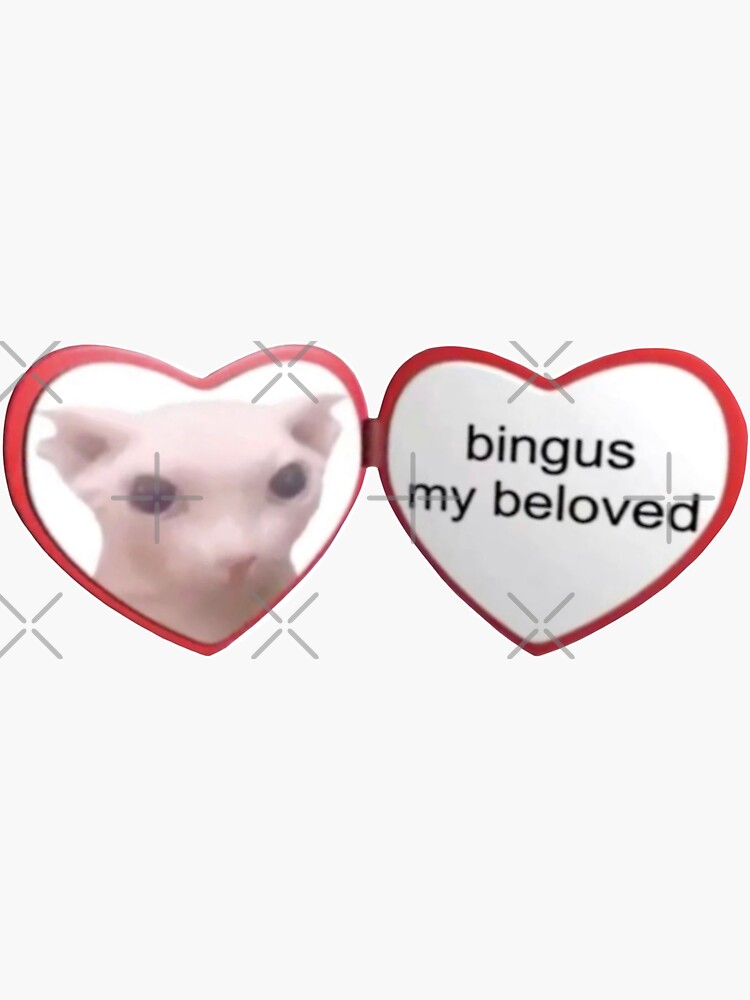 "Bingus my beloved" Sticker for Sale by Joanna L | Redbubble
