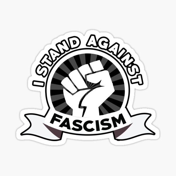 "Anti Fascist I Stand Against Fascism" Sticker for Sale by markstones ...