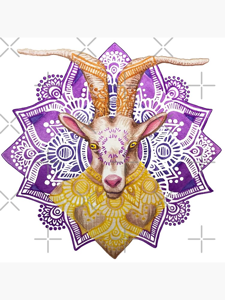 "Magical Goat Witch, Wizard, and Warlock Familiar" Art Print for Sale ...