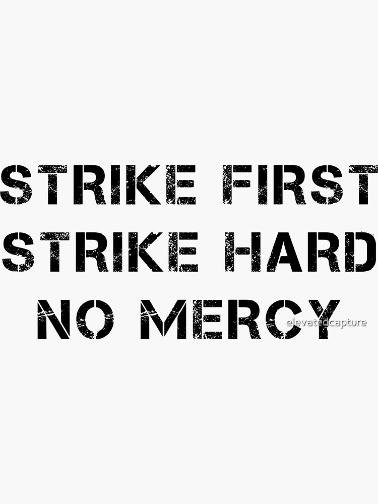 "Strike First Strike Hard Cobra Kai" Sticker for Sale by ...