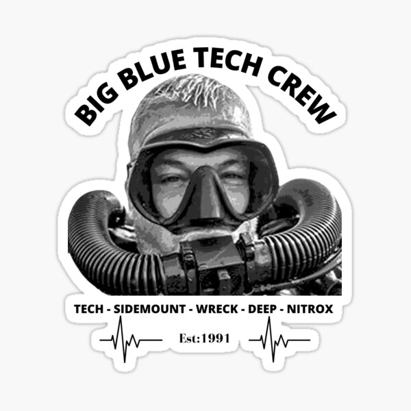 "Tech Crew - Take your diving to the next level" Sticker for Sale by ...