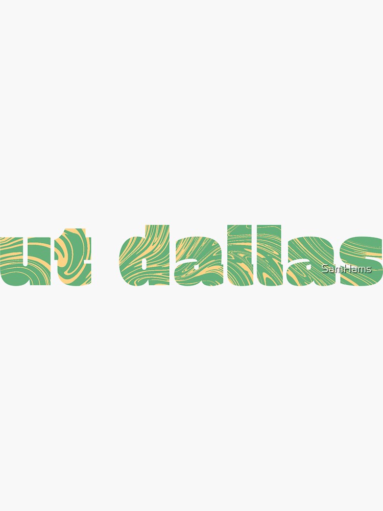 "ut dallas sticker" Sticker for Sale by SamHams | Redbubble