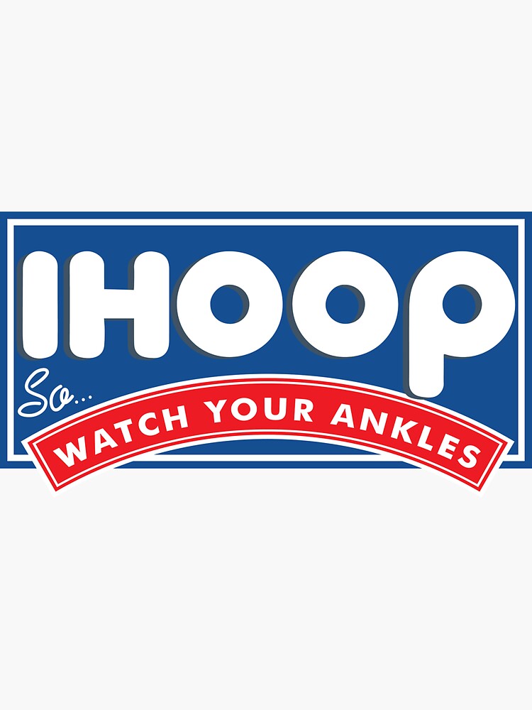 "IHOOP Basketball" Sticker for Sale by Realization | Redbubble