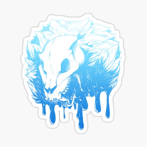 "Mini Meltdown (Ver Blue)" Sticker for Sale by DracoCur | Redbubble