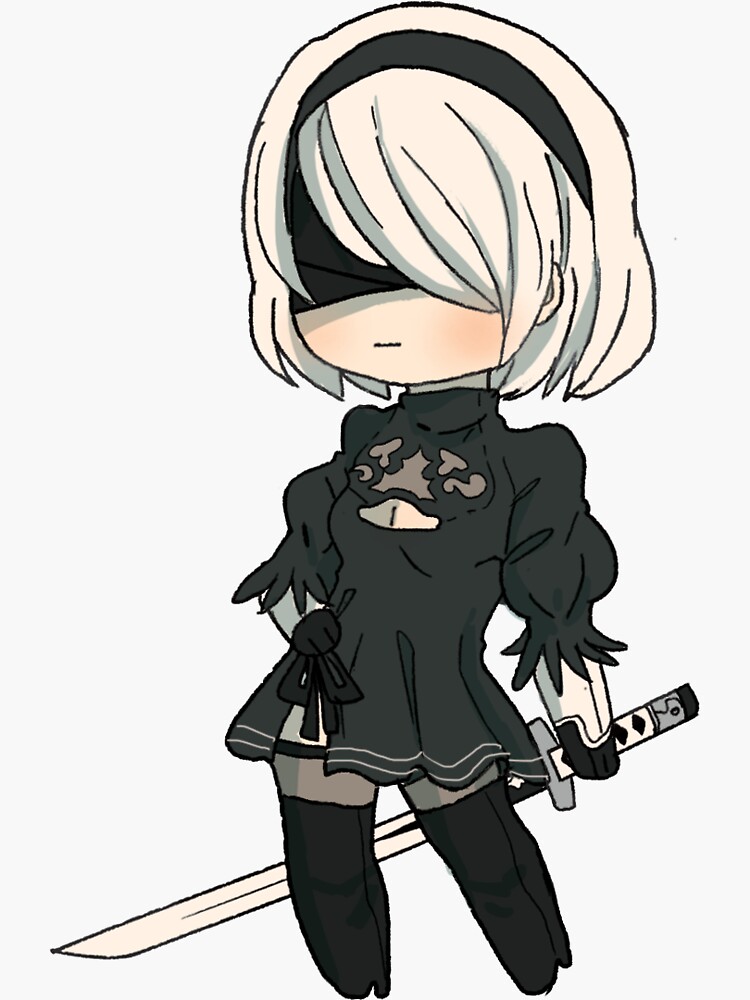 "2b (NieR: Automata)" Sticker for Sale by Keroreropi | Redbubble