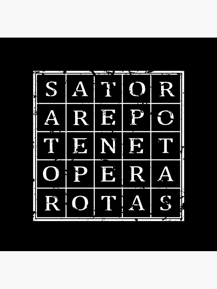 "SATOR square (white)" Poster by Tobias-Kane | Redbubble