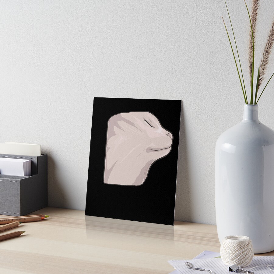 "Vibe Cat Meme" Art Board Print by HappyMonkeyTees | Redbubble