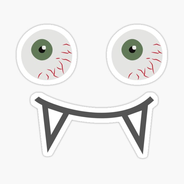 "scary face" Sticker by Vijushindia | Redbubble