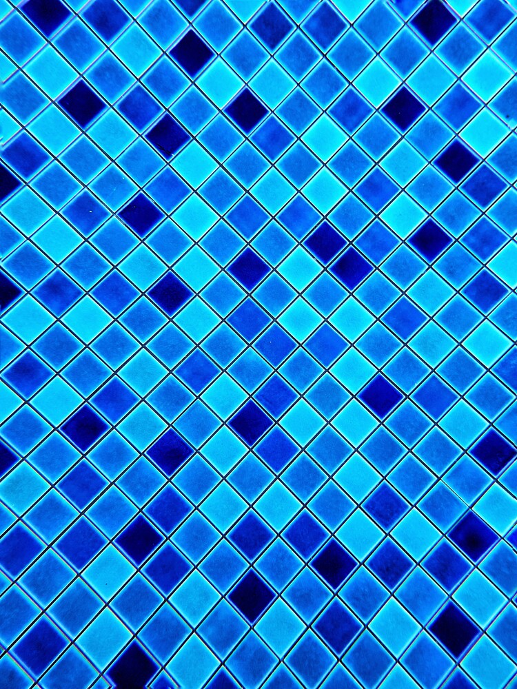 "Geomatric Line Pattern Blue Tiles " Sticker for Sale by Chifield ...