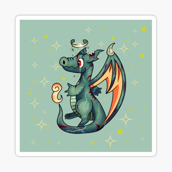 "Dragon Disenchanted" Sticker for Sale by Art2Cute | Redbubble