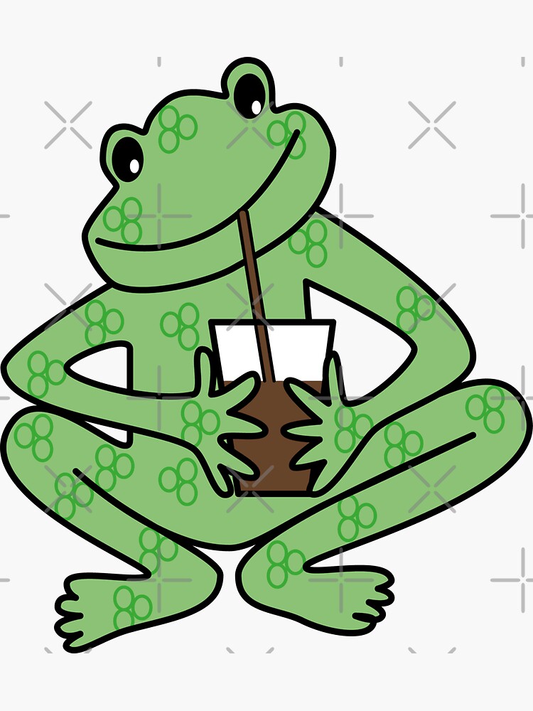 "beebthings Alberto Frog" Sticker for Sale by beebthings | Redbubble