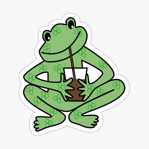 "beebthings Alberto Frog" Sticker for Sale by beebthings | Redbubble