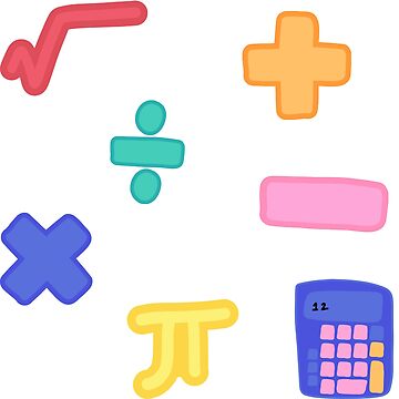 "Maths packs" Sticker for Sale by Thestickersify | Redbubble
