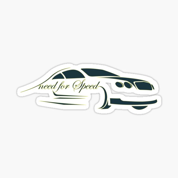 "Need For Speed " Sticker by StonisConcept | Redbubble